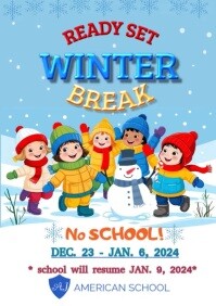 Winter break Template | PosterMyWall