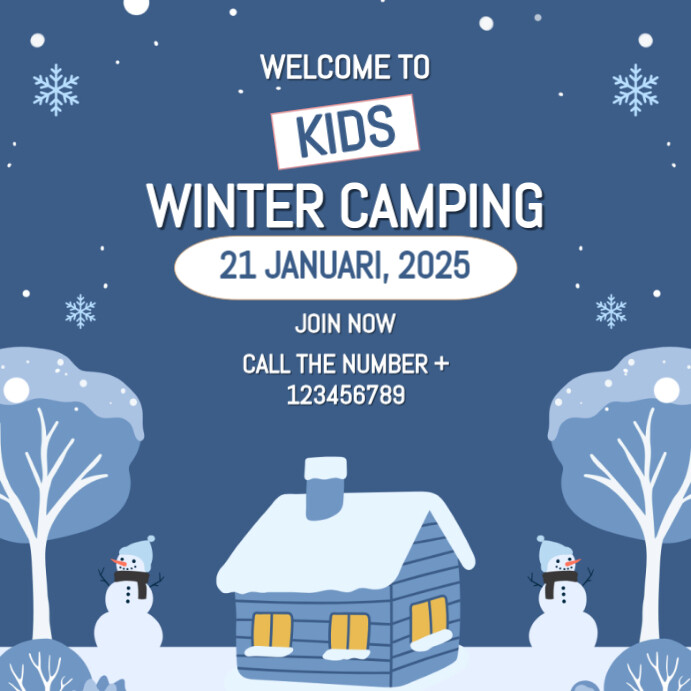 WINTER CAMP Template | PosterMyWall