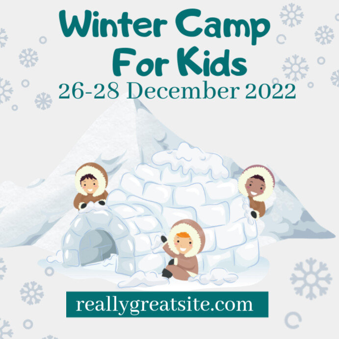 Plantilla de Winter camp | PosterMyWall