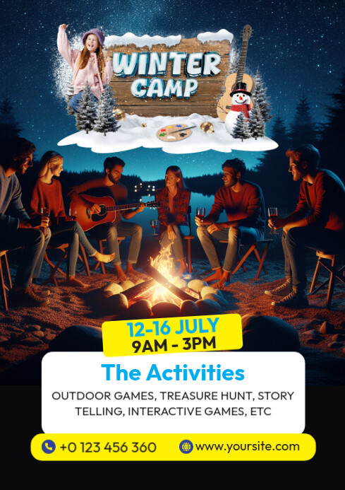 Winter Camp Flyer Template | PosterMyWall