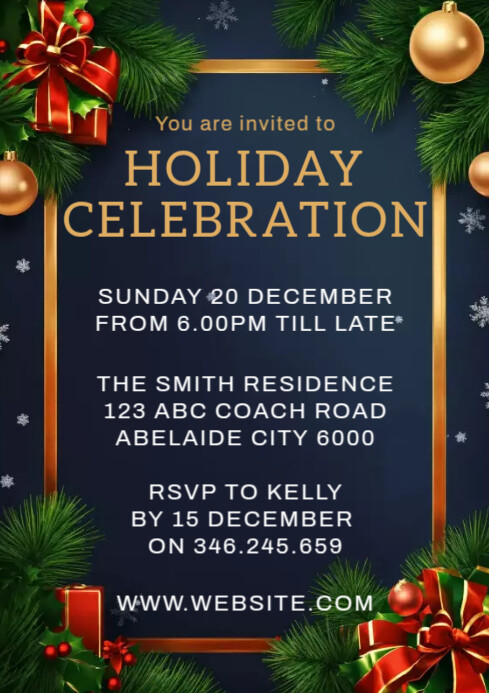 Copy of Winter Celebration | PosterMyWall