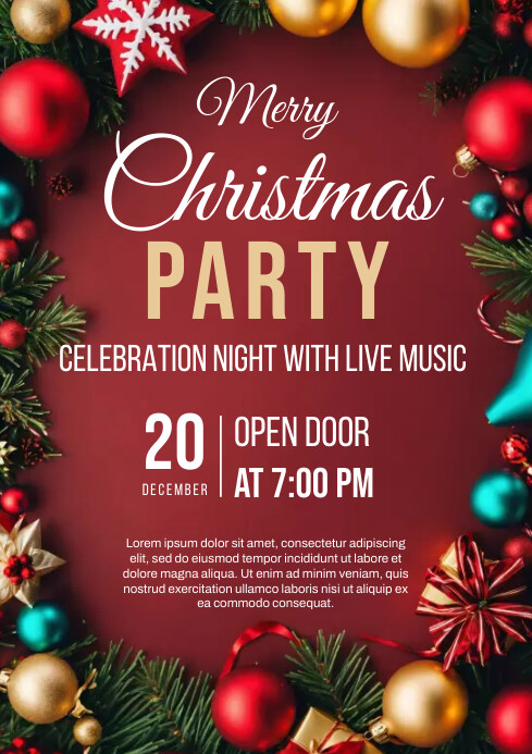 Winter Celebration Template | PosterMyWall
