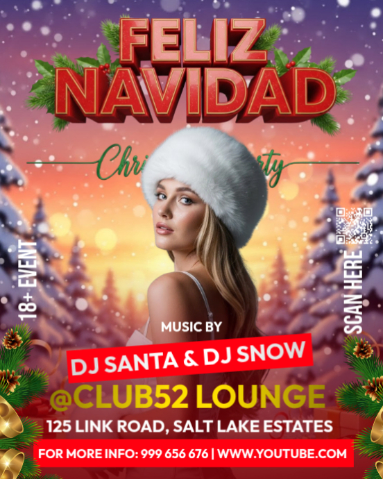 Winter Christmas Party Template | PosterMyWall