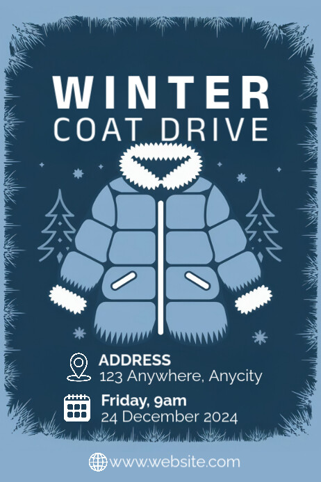 Winter Coat Drive Poster Template | PosterMyWall