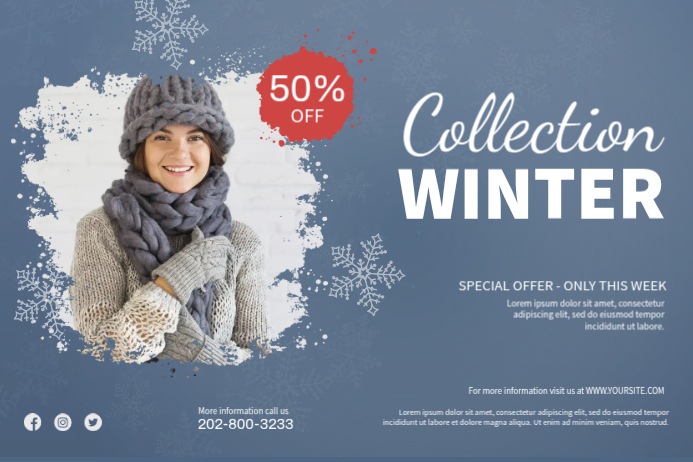 Winter Collection Template | PosterMyWall