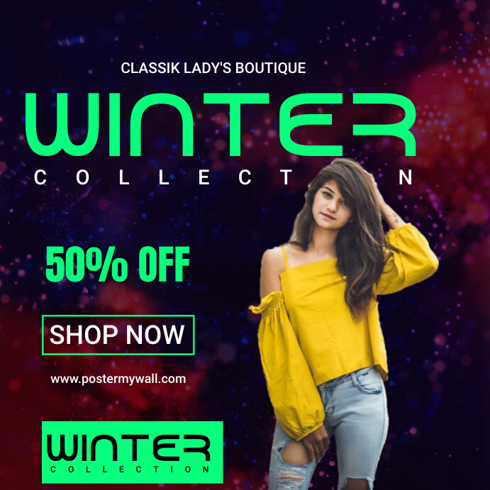 Winter collection/sale/flash sale/mega sale Template | PosterMyWall