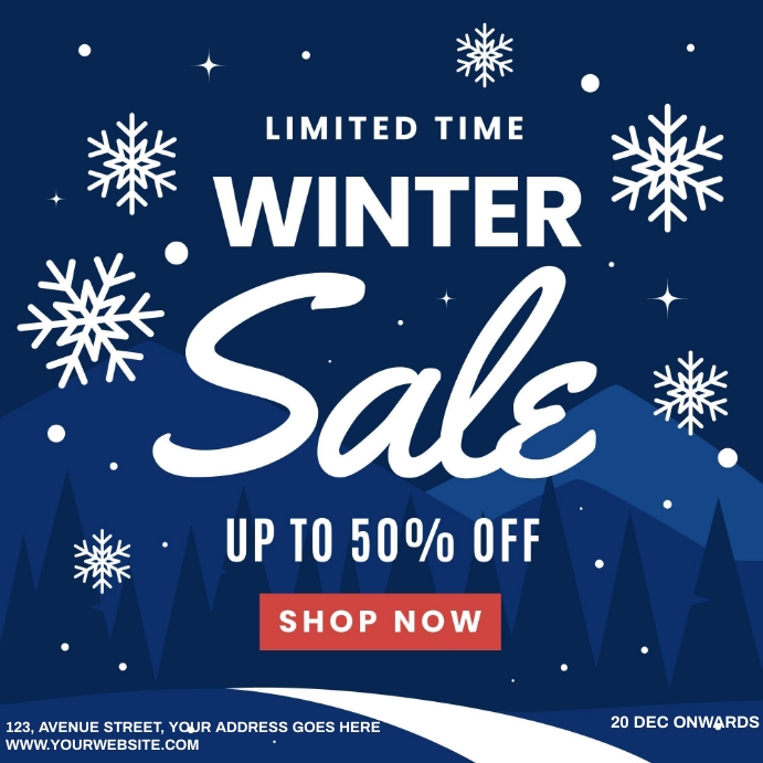 Winter Template | PosterMyWall