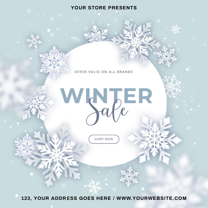 Winter Template | PosterMyWall