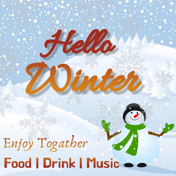 Winter Template | PosterMyWall