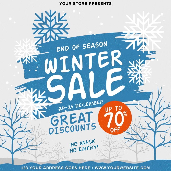 Winter Template | PosterMyWall