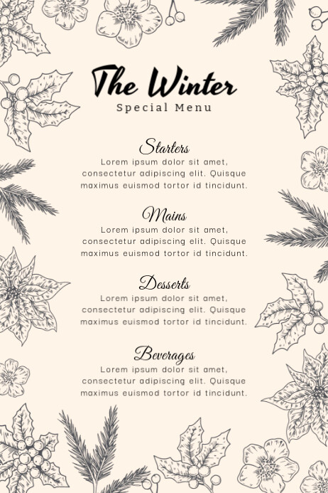 Winter Template | PosterMyWall