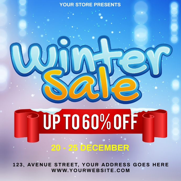 Winter Template | PosterMyWall