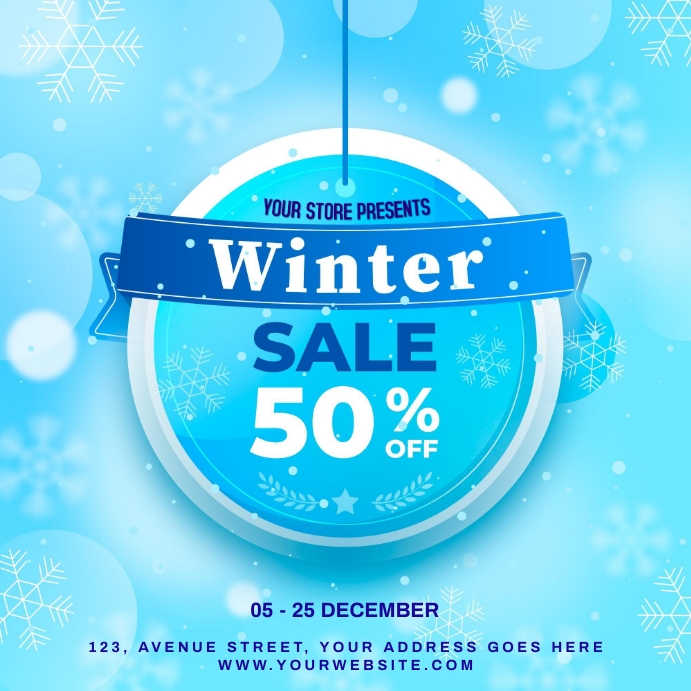 Winter Template | PosterMyWall