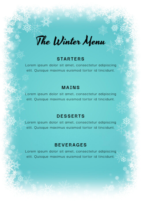 Winter Template | PosterMyWall