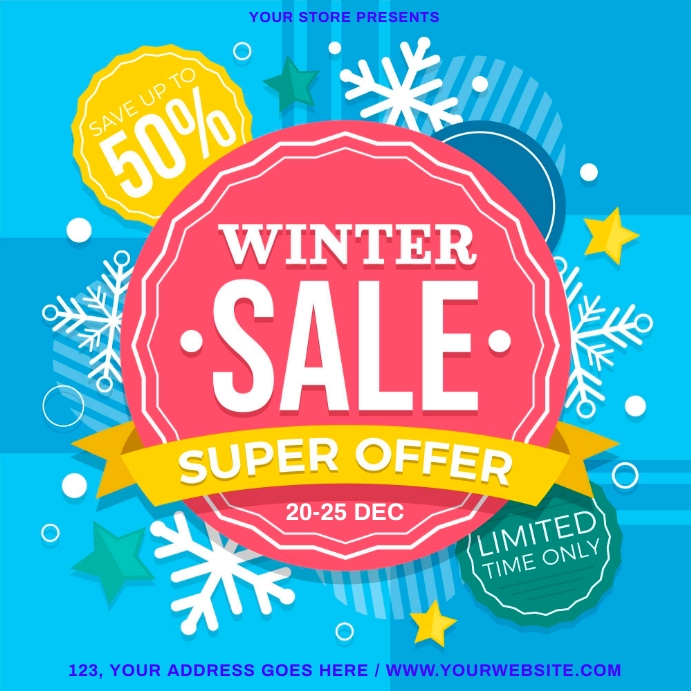 Winter Template | PosterMyWall