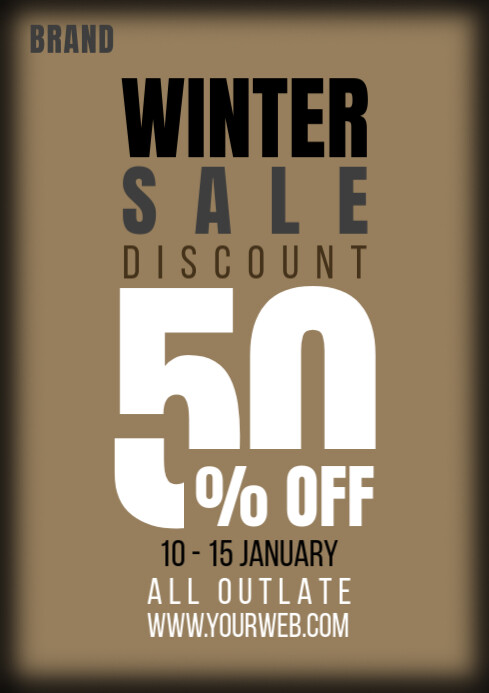 Copy of Winter Discount sale poster design | PosterMyWall