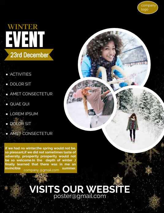 Winter event Template | PosterMyWall