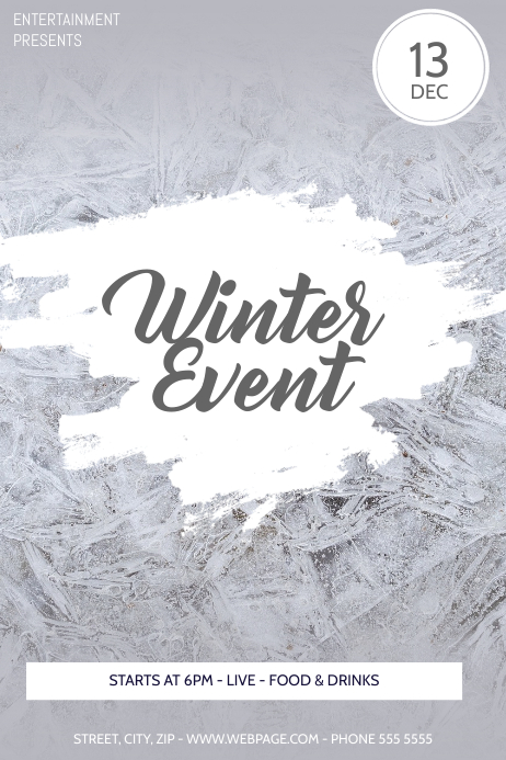 WInter Event Flyer Design Template | PosterMyWall