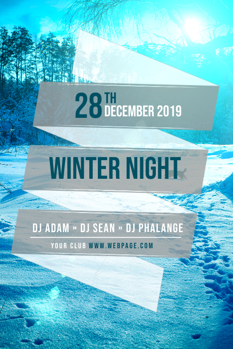 Copy of Winter Event Flyer Design Template | PosterMyWall