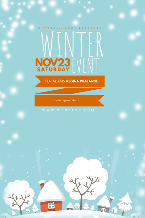 Winter Event Flyer Template | PosterMyWall