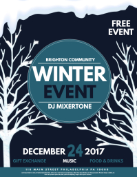Winter event flyer template | PosterMyWall