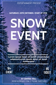 Winter event flyer template | PosterMyWall