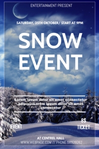 Winter event flyer template | PosterMyWall