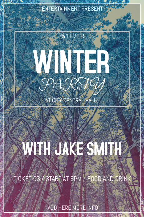 Winter event flyer template | PosterMyWall