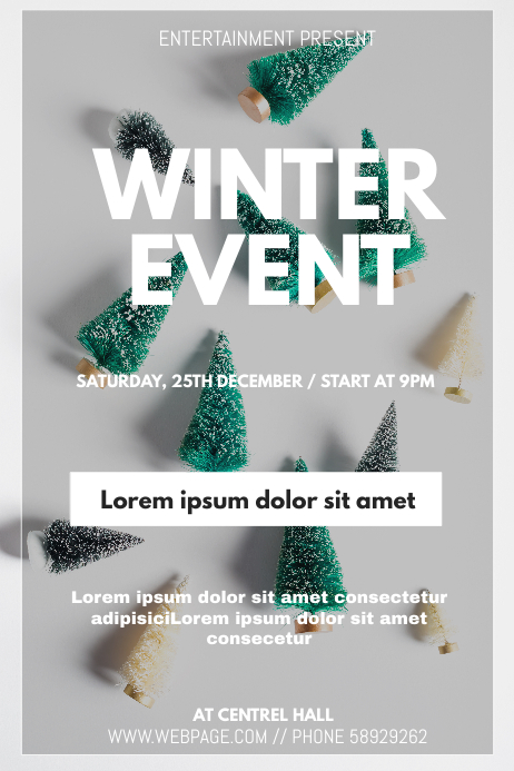 Copy of Winter event flyer template | PosterMyWall