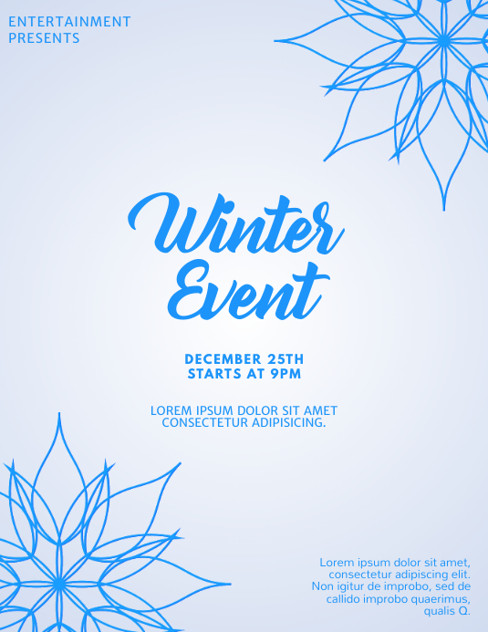 Copy of Winter Event Flyer Template | PosterMyWall