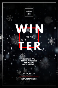 Winter event flyer template | PosterMyWall