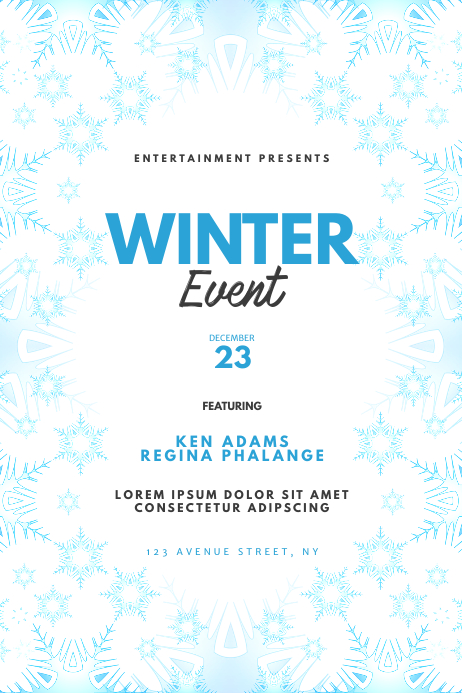 Winter Event Flyer Template | PosterMyWall