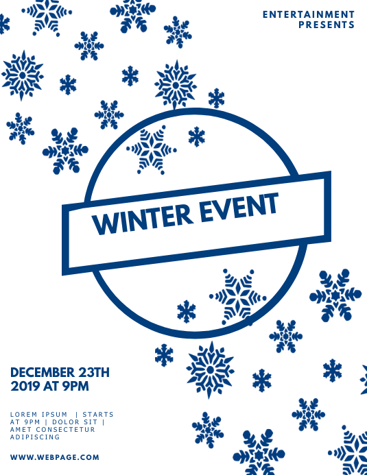 Copy of Winter Event Flyer Template | PosterMyWall
