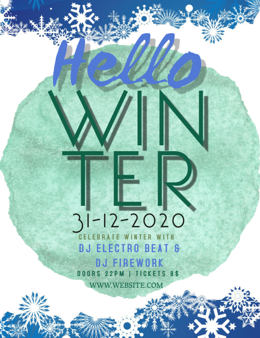 Copy of Winter EVENT FLYER TEMPLATE | PosterMyWall