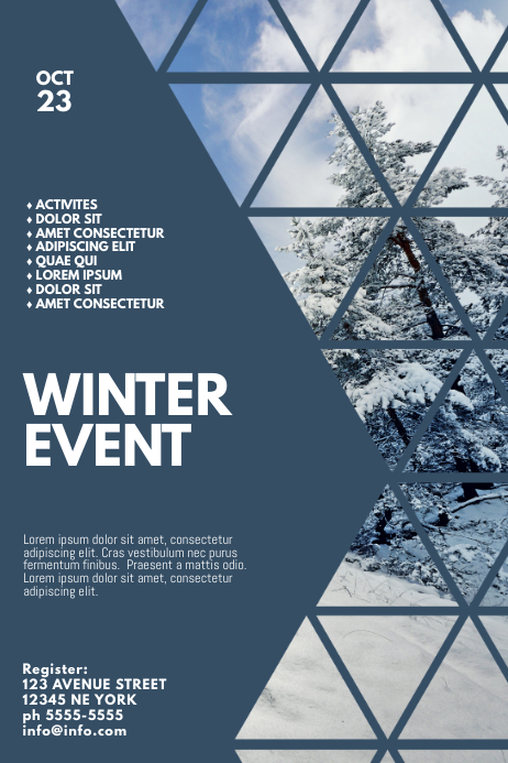 Winter Event Flyer Template | PosterMyWall