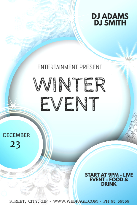 Winter event flyer template | PosterMyWall