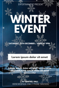 Winter event flyer template | PosterMyWall