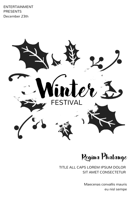 Winter Event Flyer Template | PosterMyWall