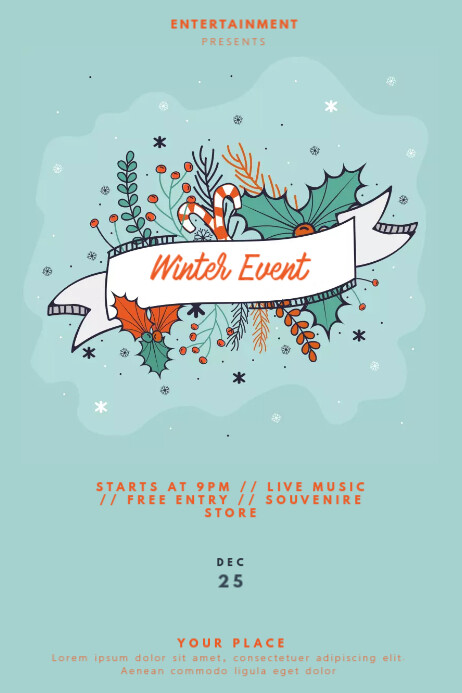 Winter Event Flyer Template | PosterMyWall