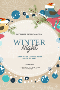 Winter event flyer template | PosterMyWall