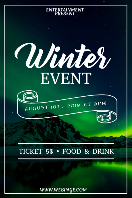 Winter event flyer template | PosterMyWall