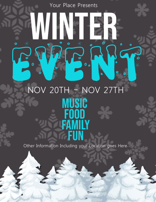 Copy of Winter Event Flyer Template | PosterMyWall