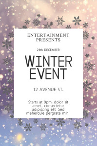Winter event flyer template | PosterMyWall