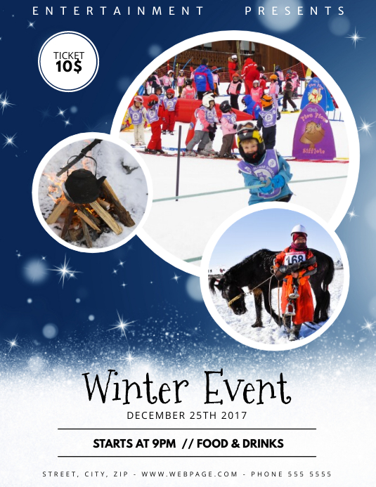 Winter Event Flyer Template | PosterMyWall