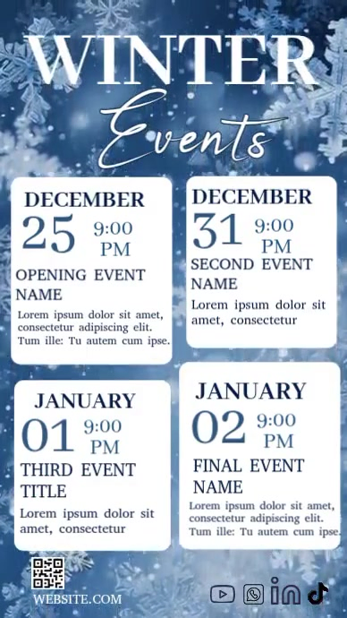 Winter events Template | PosterMyWall