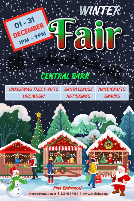Winter Fair banner template | PosterMyWall