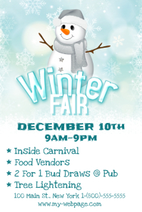 Free Winter Fair Flyer Template | PosterMyWall