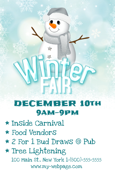 Winter Fair Template | PosterMyWall