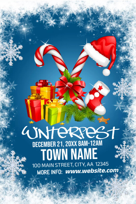 Winter fest Templatw Template | PosterMyWall