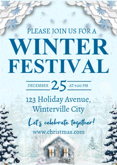 Winter Festival Template | PosterMyWall